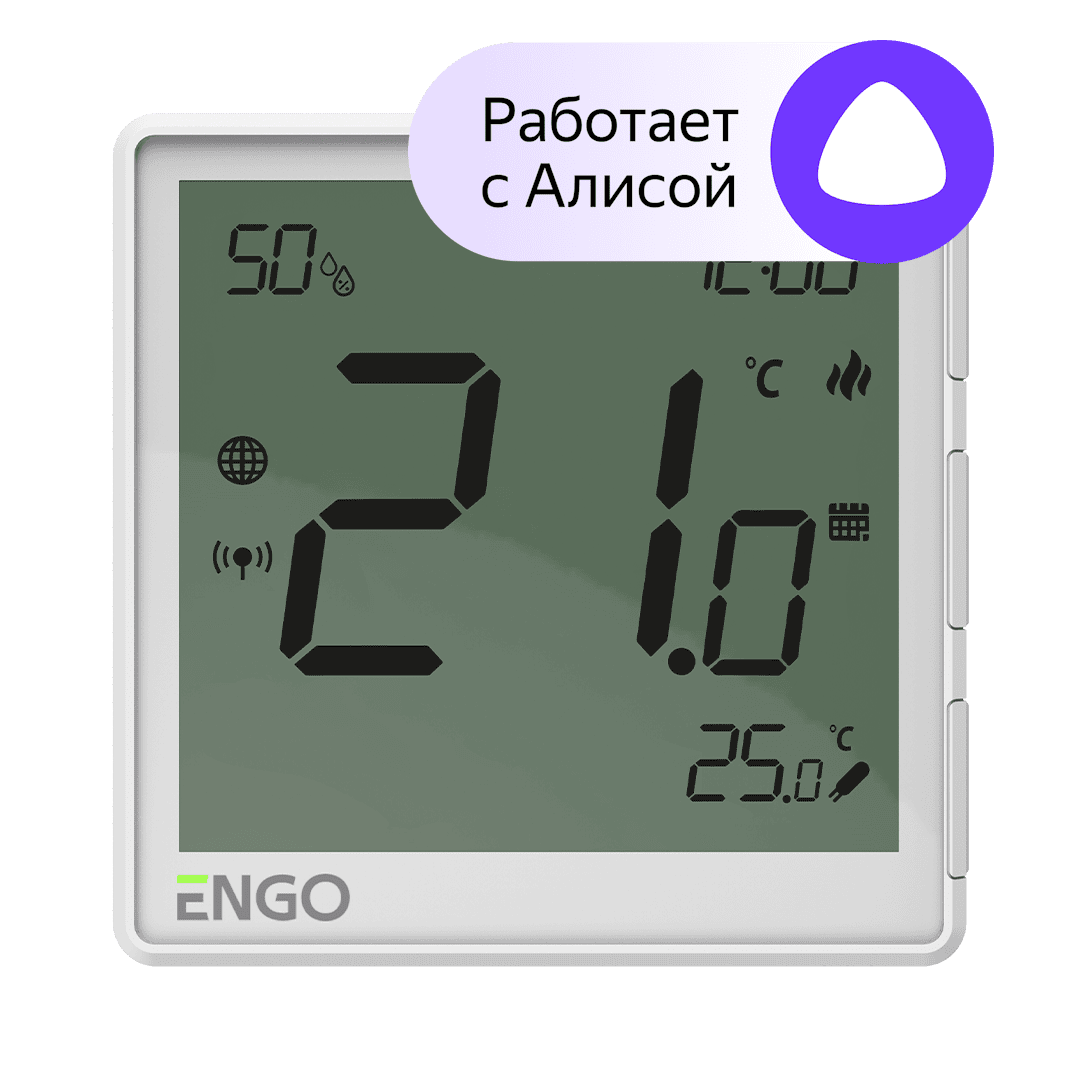 ZigBee умный терморегулятор, 230 В, белый (EONE-230W) — ENGO Controls